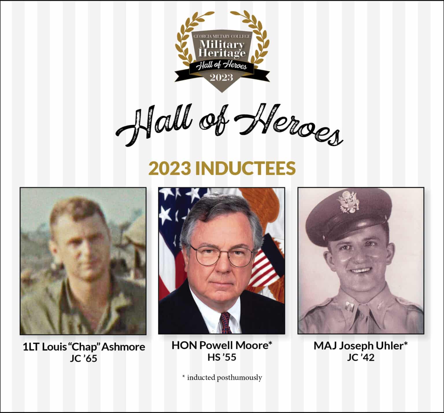 Hall of Heroes Inductees